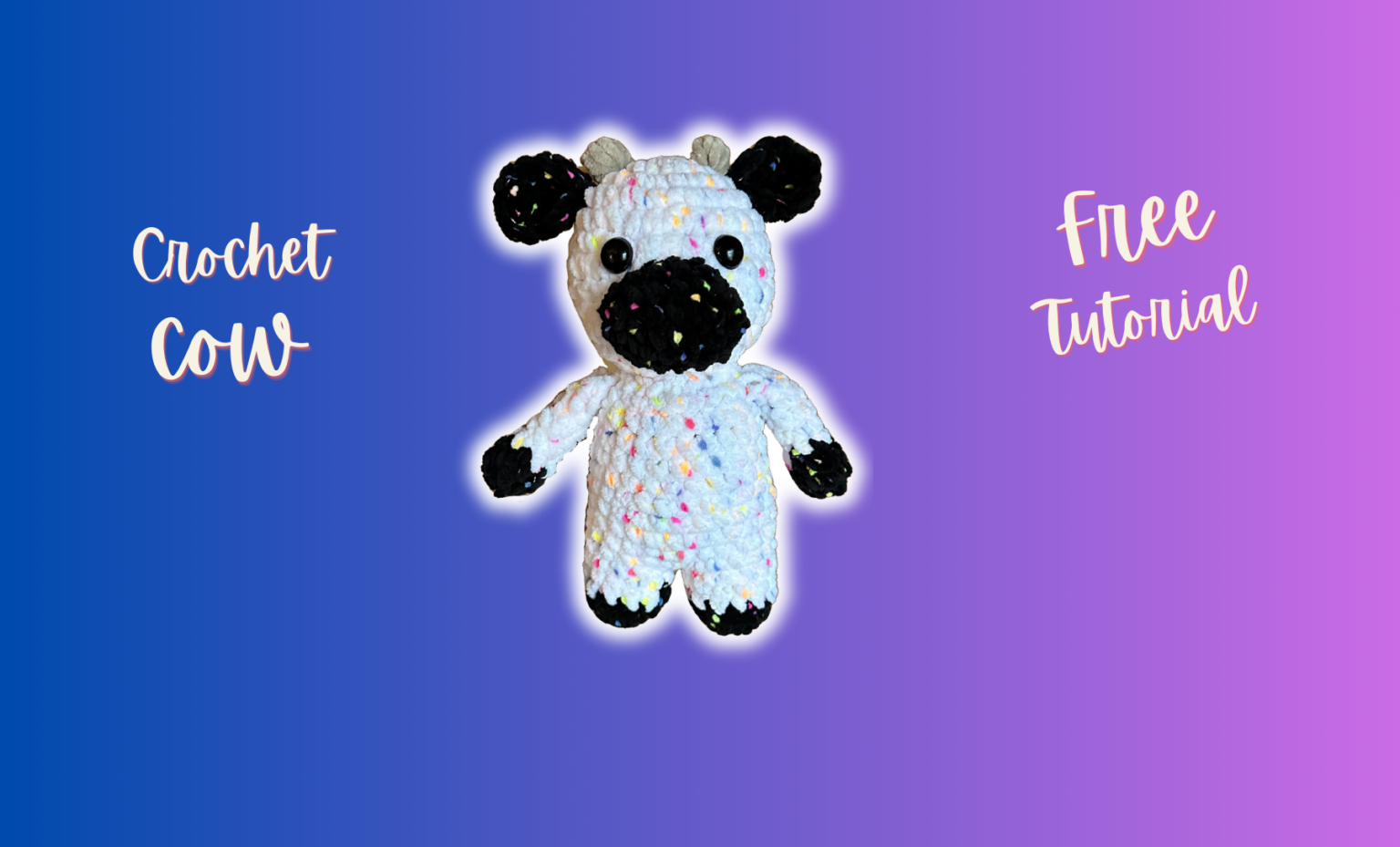 How to crochet a cow step by step amigurumi tutorial - Crochet Professor